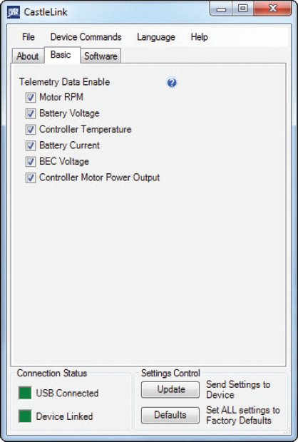 Telemetrický adaptér Castle Telemetry Link Spektrum XBUS | Astra