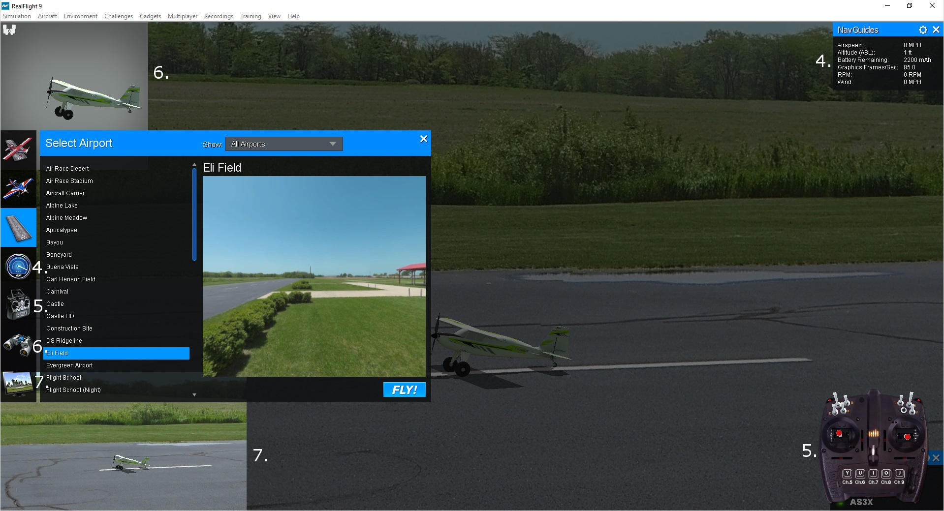 RealFlight 9 simulátor - popis a základní nastavení | Astra