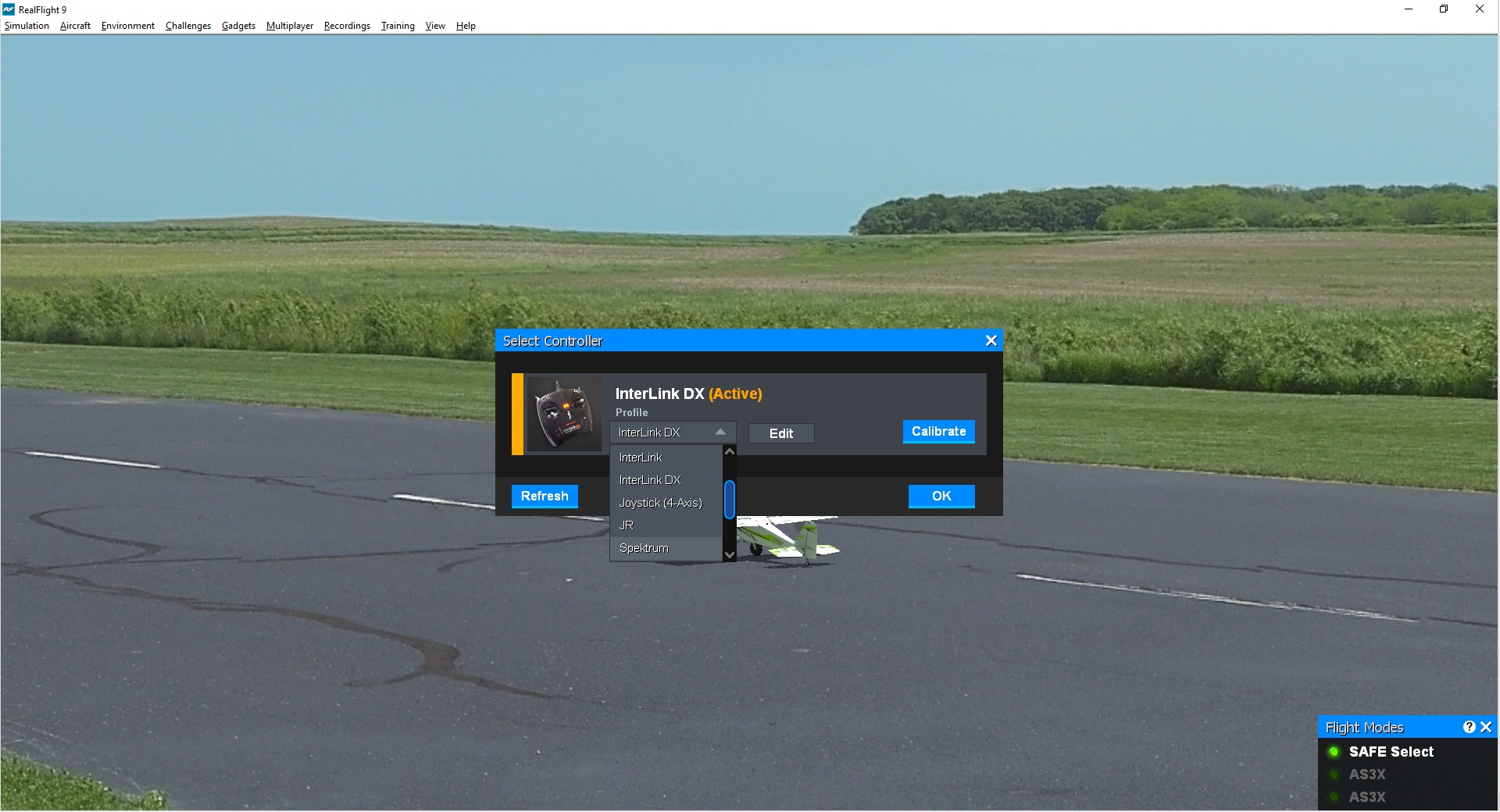 RealFlight 9 simulátor - popis a základní nastavení | Astra