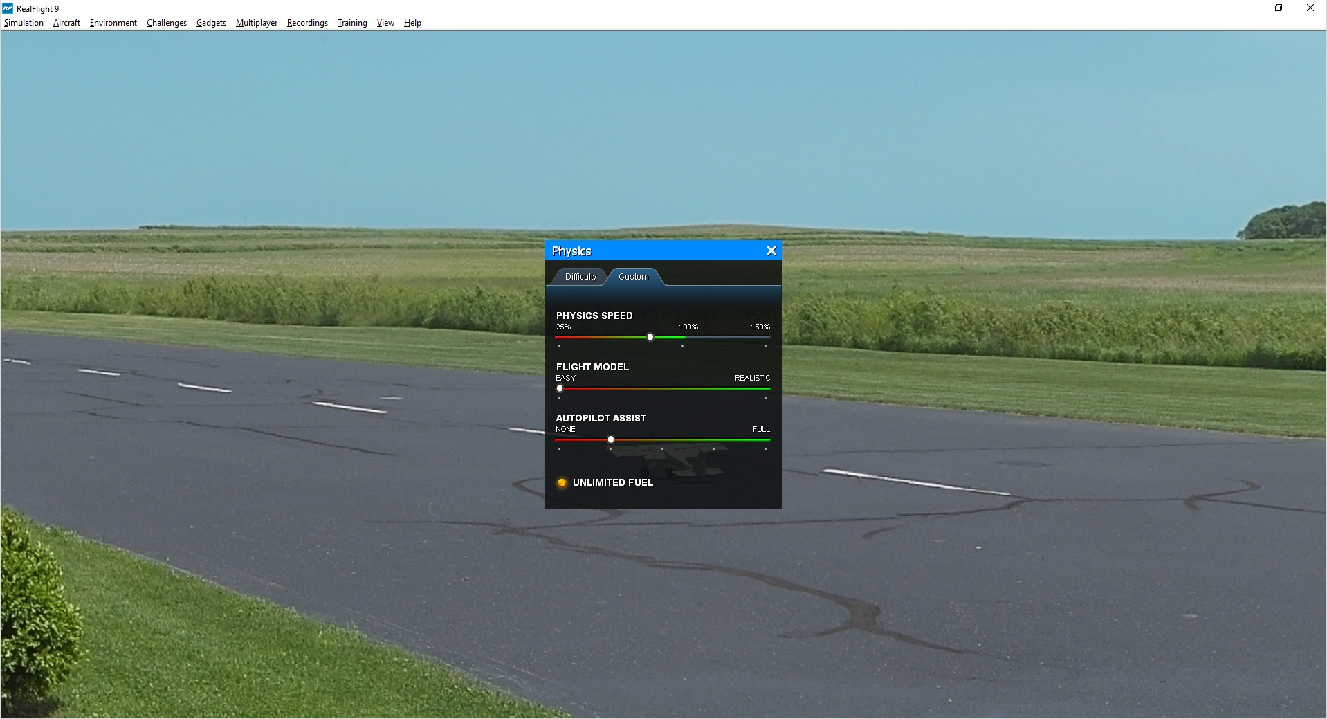 RealFlight 9 simulátor - popis a základní nastavení | Astra