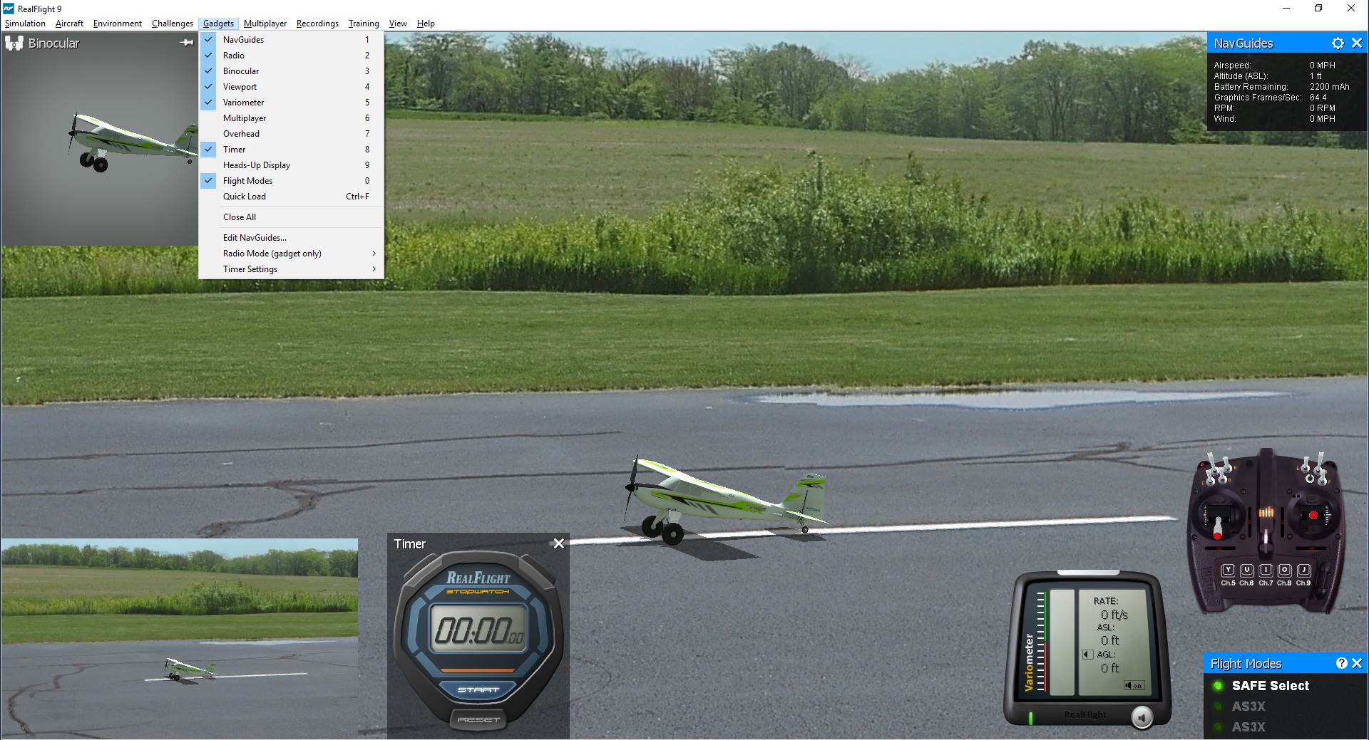 RealFlight 9 simulátor - popis a základní nastavení | Astra