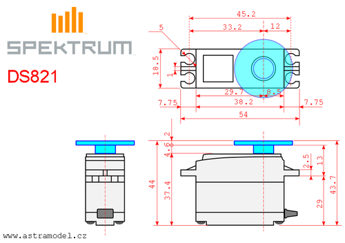 Spektrum DS821 Sport Hi-Torque Digital Servo (SPM3702) | Astra