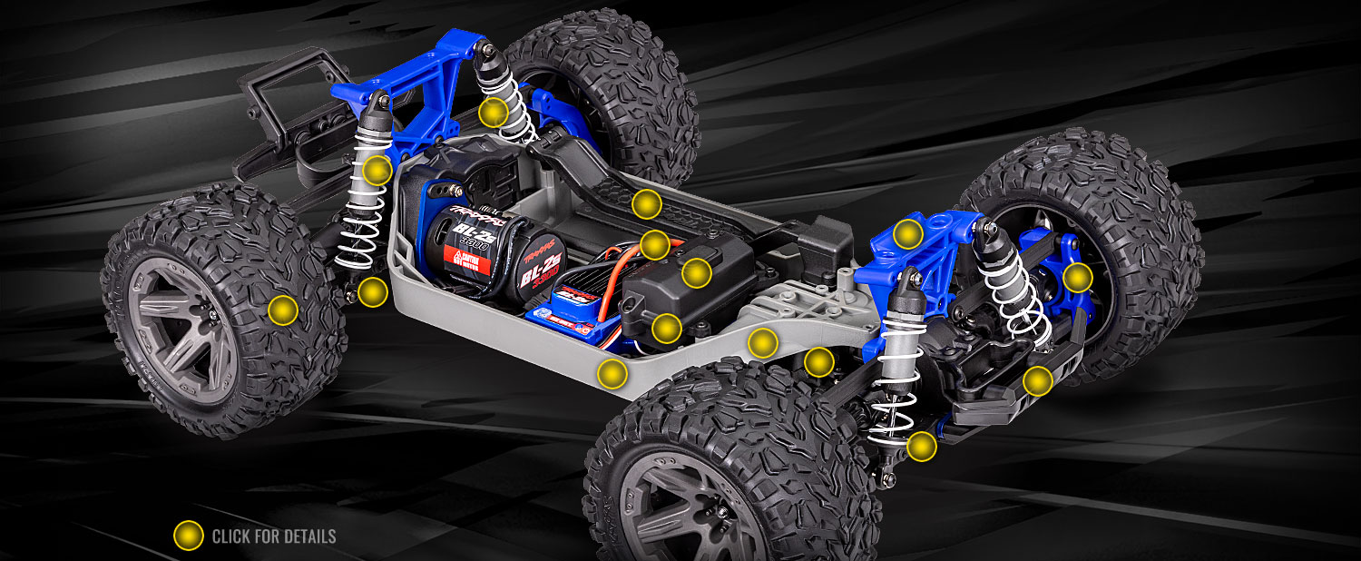 Traxxas Rustler® 4X4 BL-2s™ | RC model auta truggy 4WD