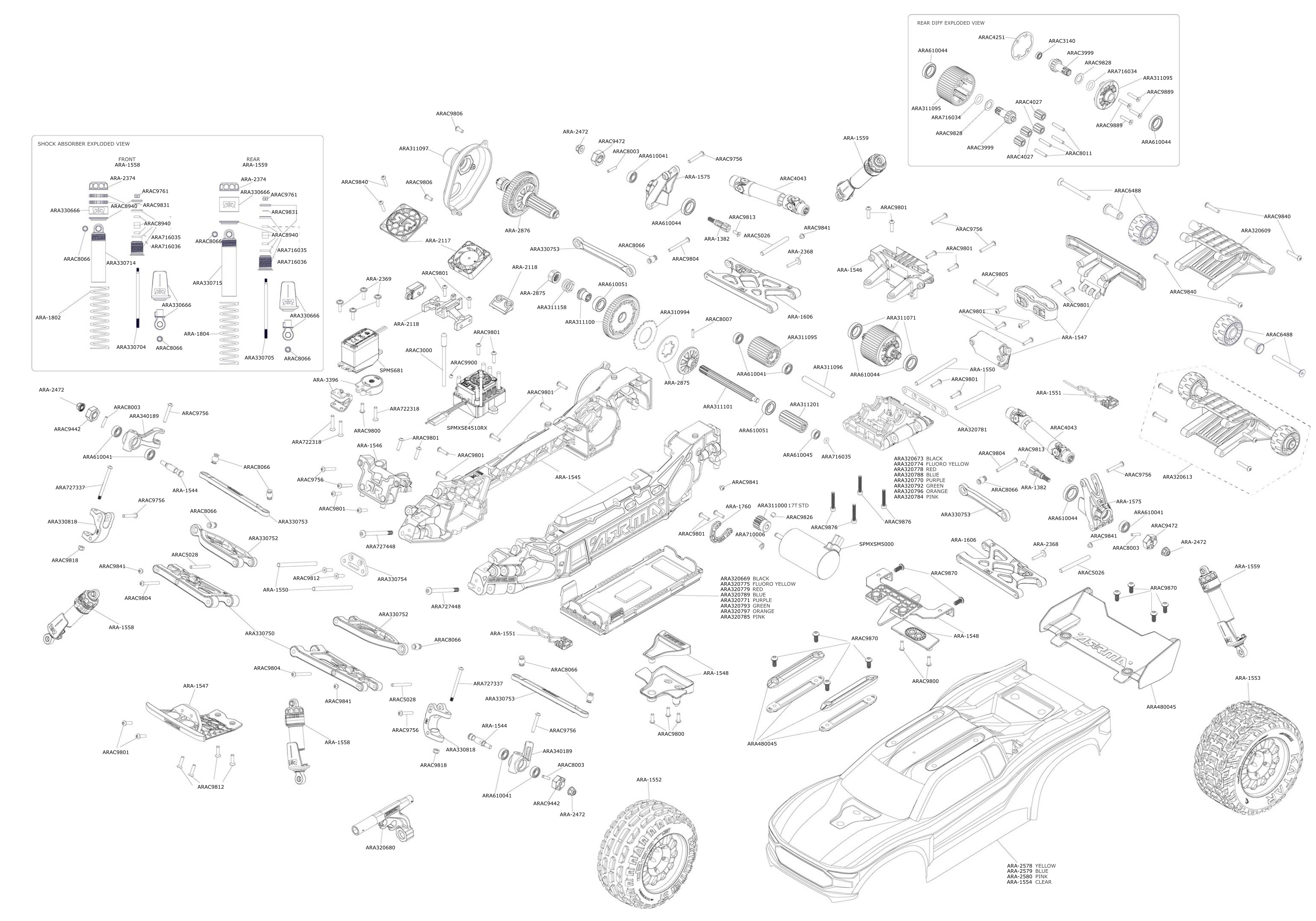 Exploded view: - All parts | Astra