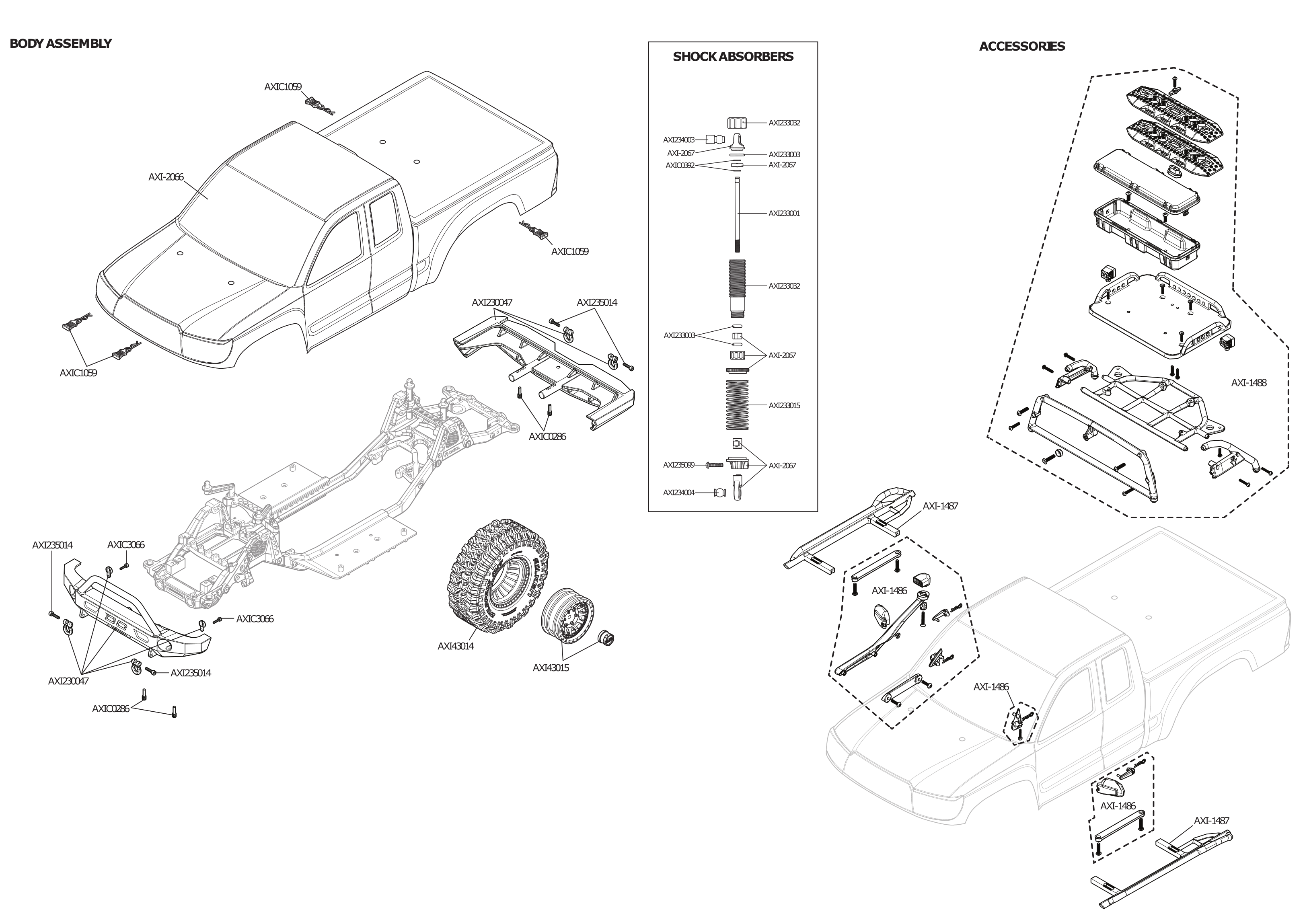 Exploded view: - Body | Astra