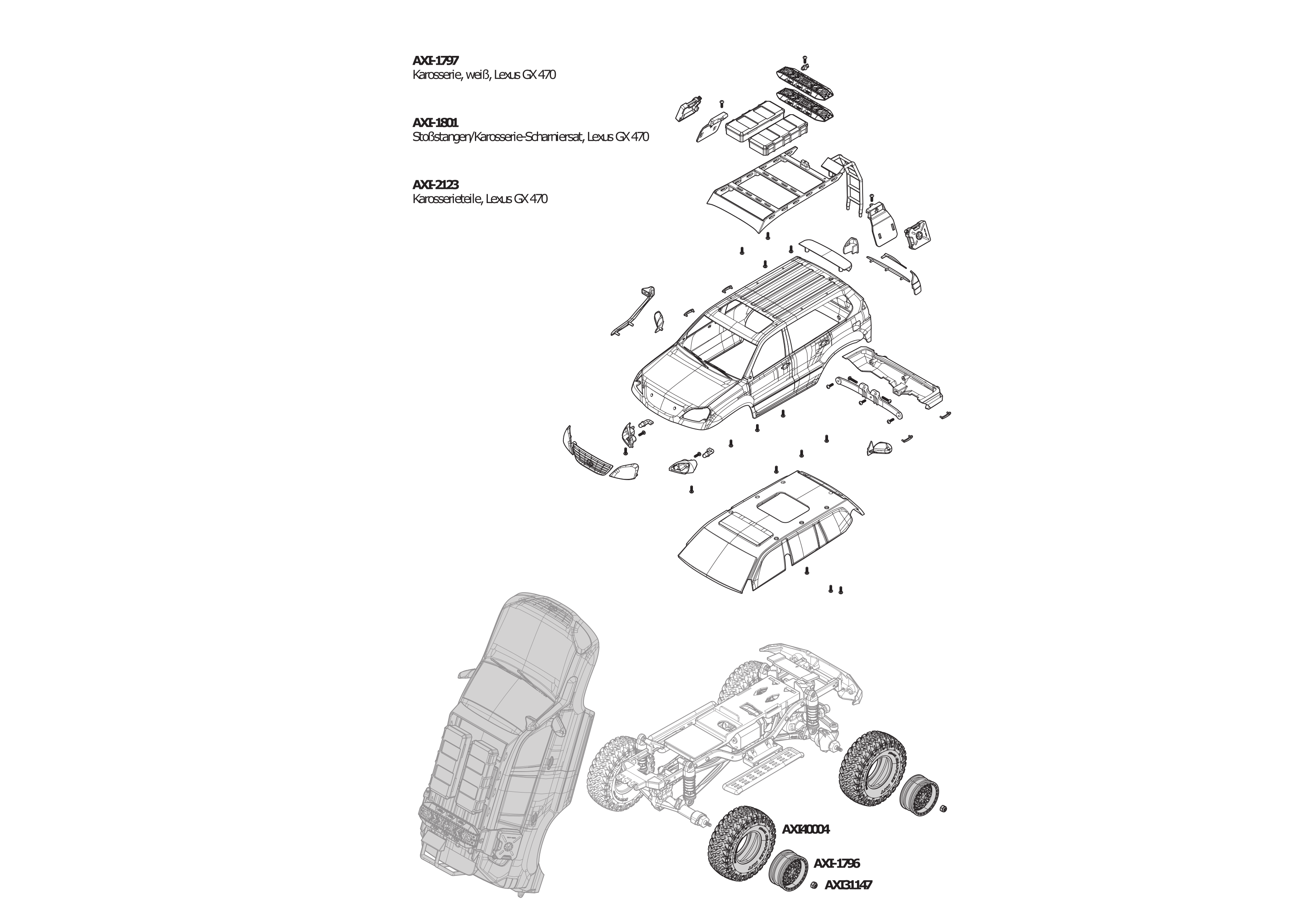 Exploded view: - Body | Astra