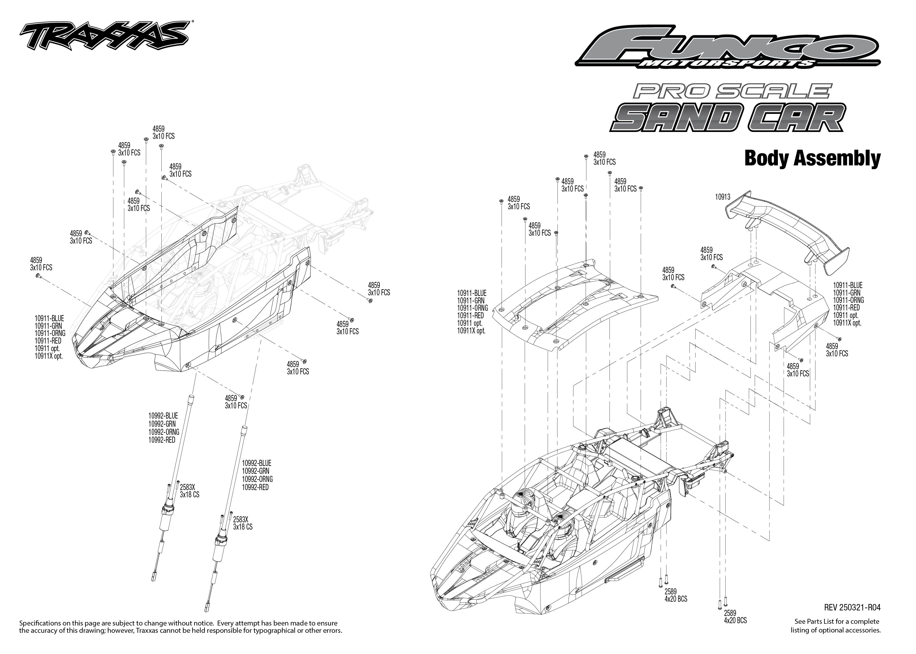 Exploded view: - Body | Astra