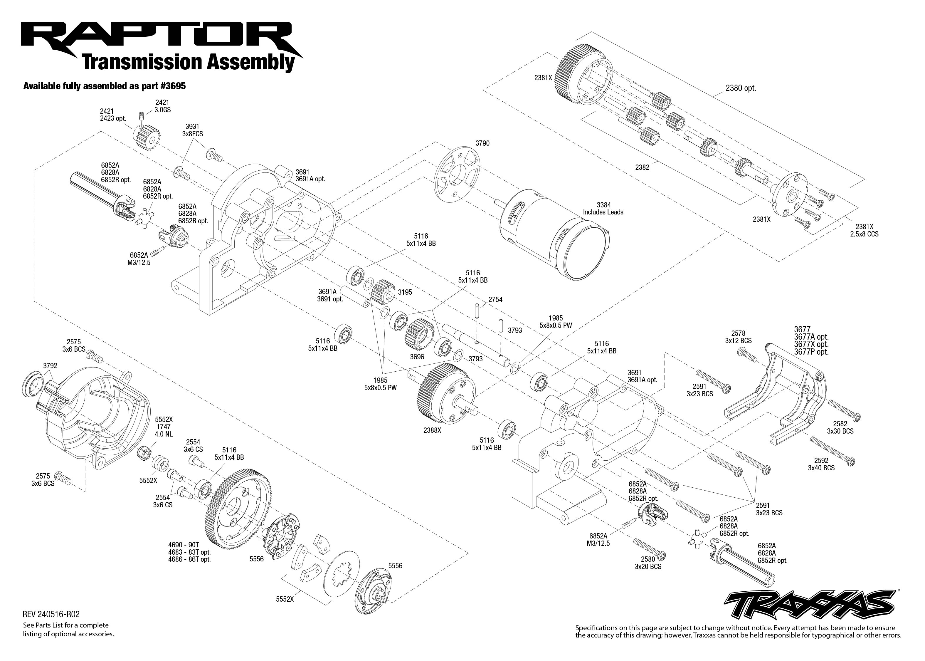 Exploded view: - Transmission | Astra