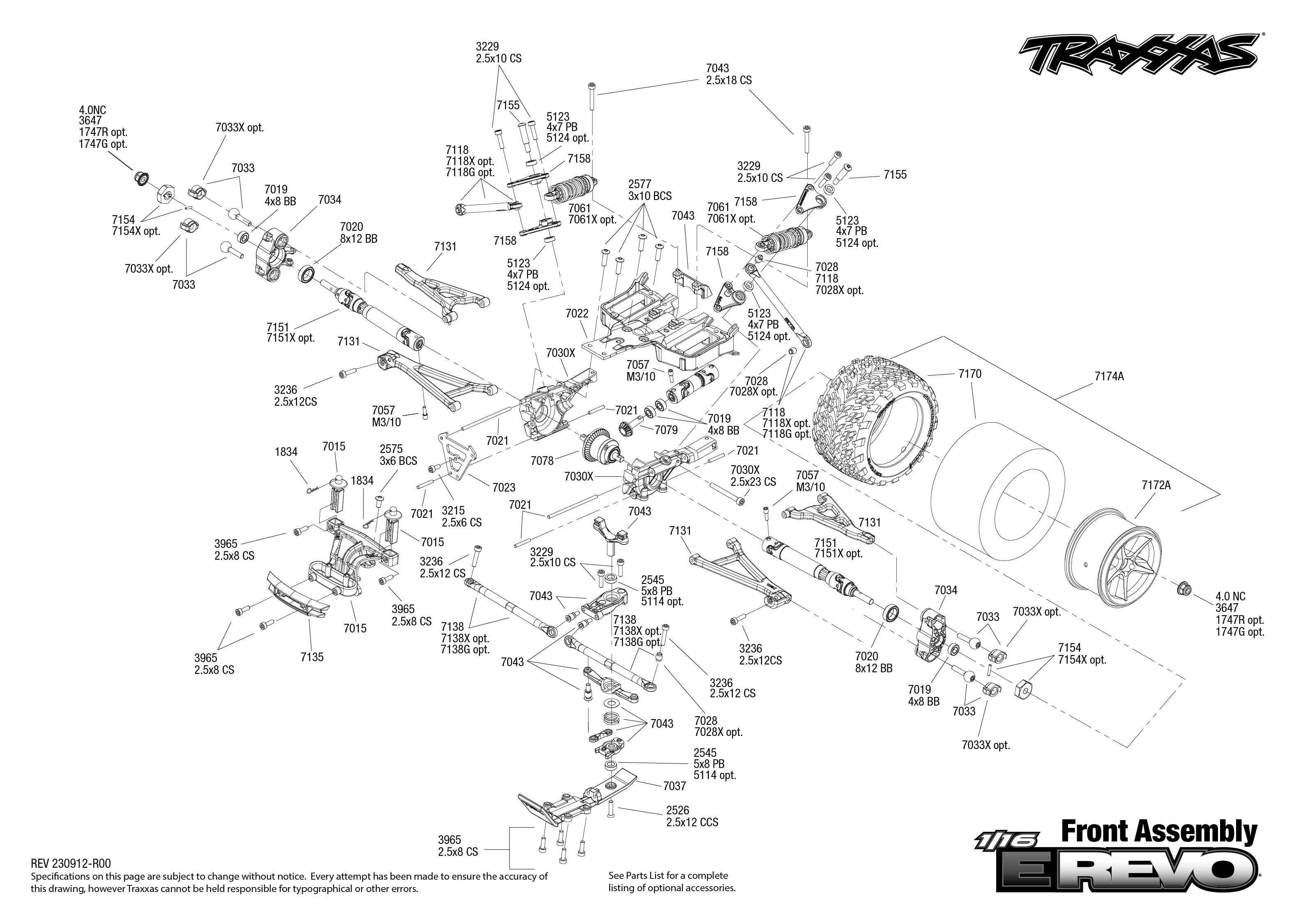 Exploded view: - Front part | Astra