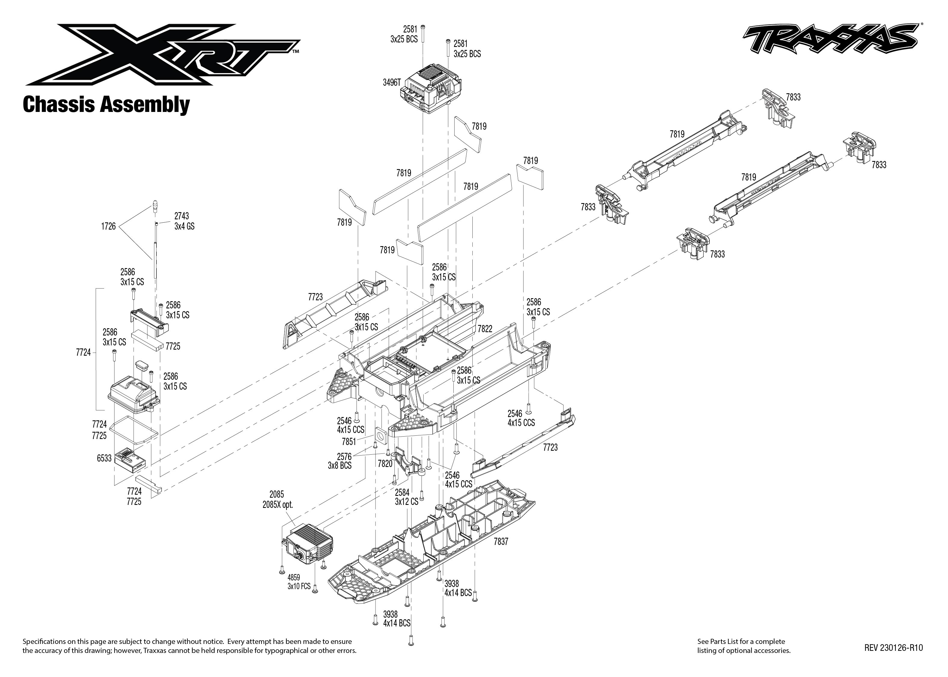 Exploded view: - Chassis | Astra