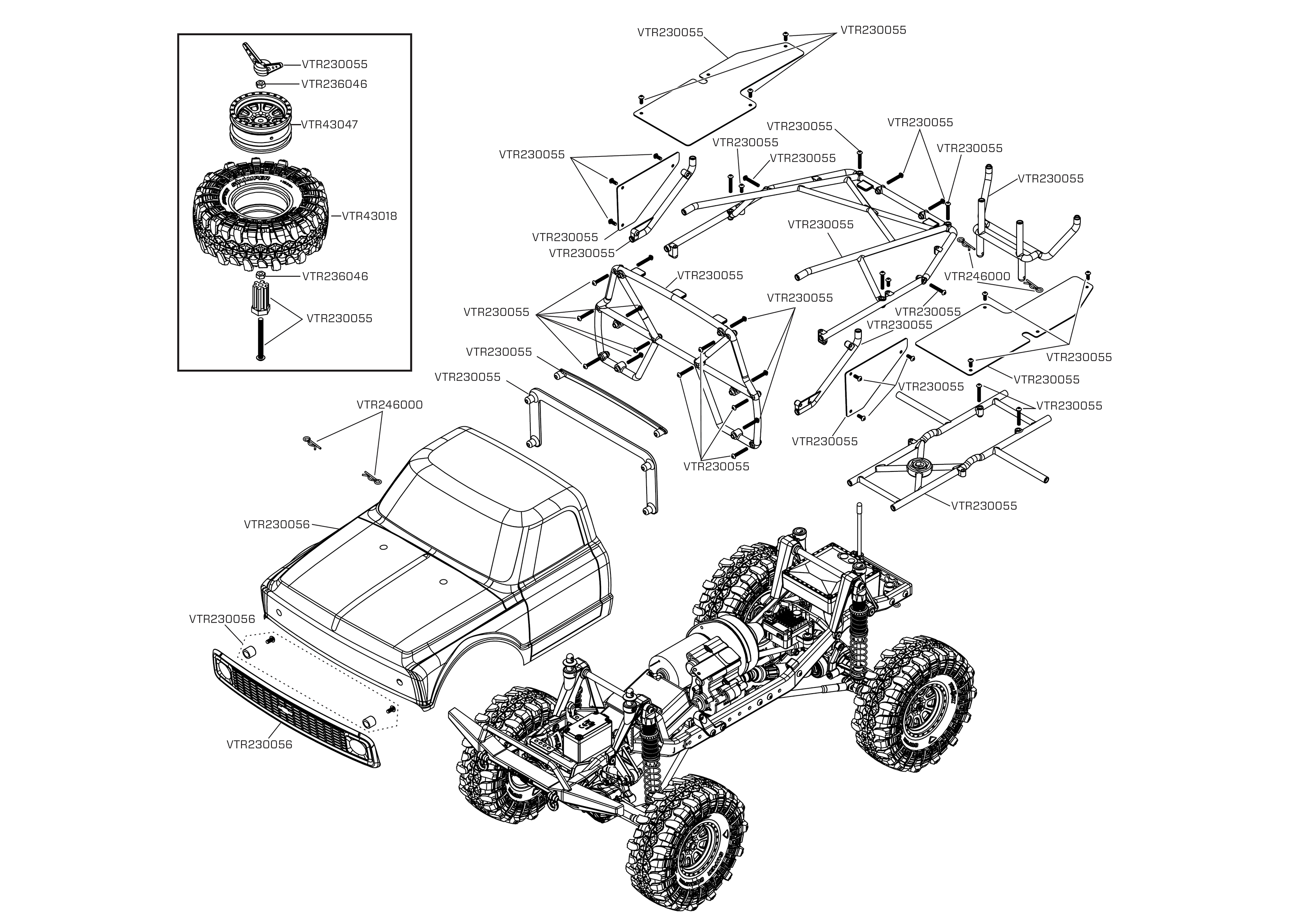 Exploded view: - Body | Astra