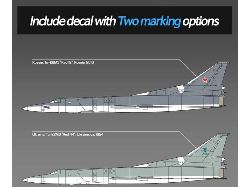 Academy Tupolev Tu-22M3 Backfire C (1:144) (AC-12636) | Astra