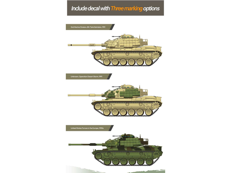 Academy M60A1 Rise (P) USMC (1:72) (AC-13425) | Astra