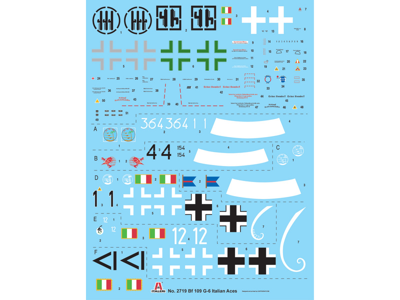 Italeri BF-109 G-6 Italian Aces (1:48) (IT-2719) | Astra