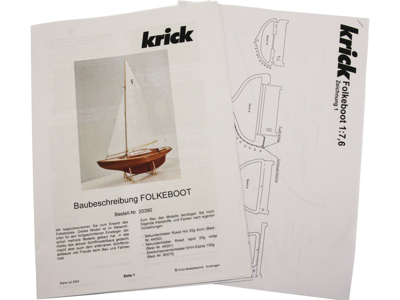 Krick Folkeboot 1:7.6 RC kit (KR-20390) | Astra