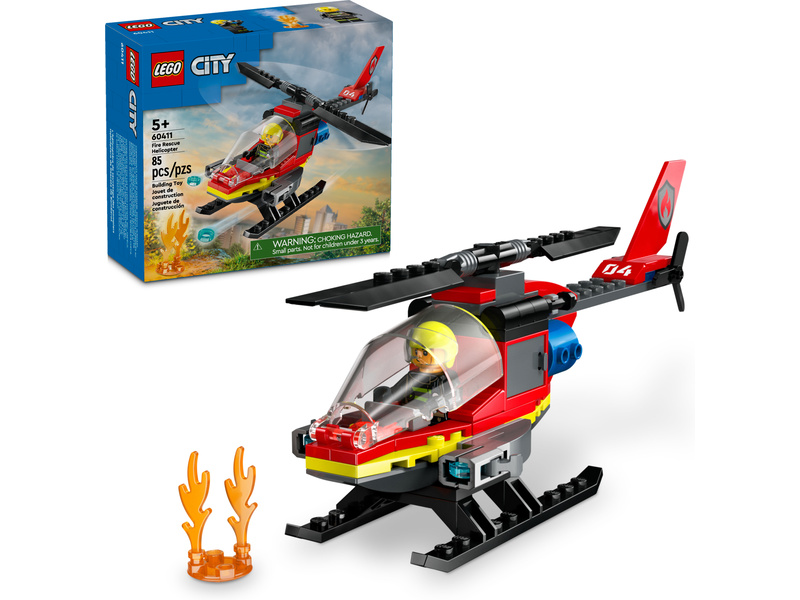 LEGO City - Fire Rescue Helicopter (LEGO60411) | Astra