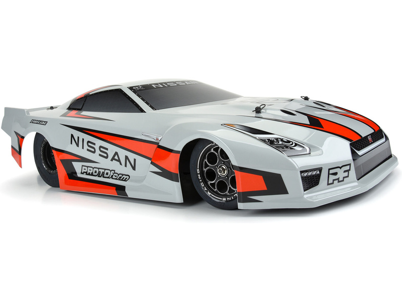 PROTOform Body 1/10 Nissan GT-R R35 Pro Mod Gray: Drag Car (PRM158514 ...