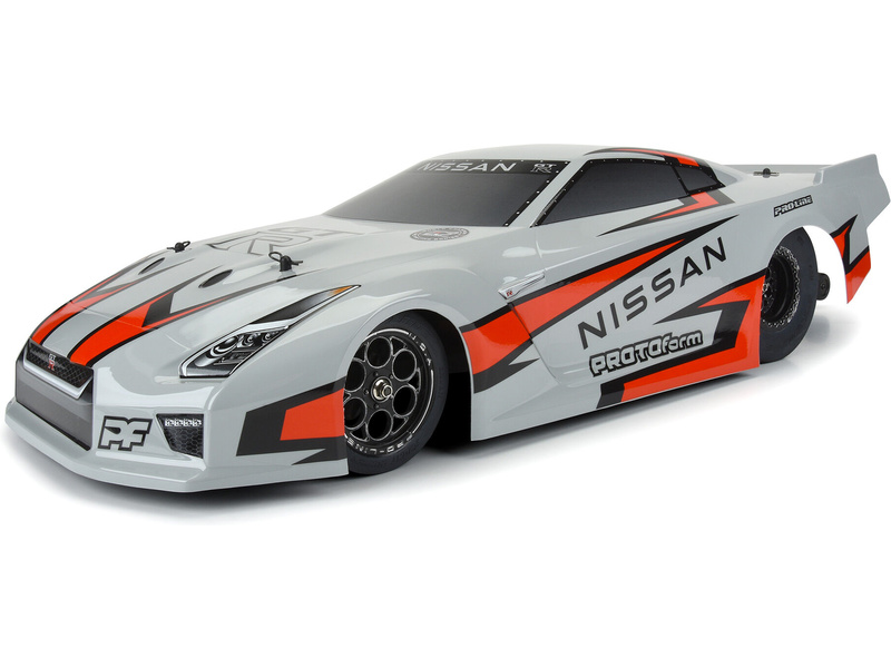 PROTOform Body 1/10 Nissan GT-R R35 Pro Mod Gray: Drag Car (PRM158514 ...