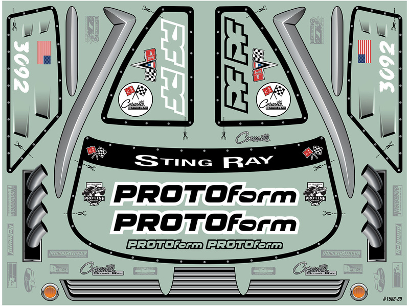 PROTOform karosérie 1:10 Chevrolet Corvette Stingray Pro Mod 1963 ...