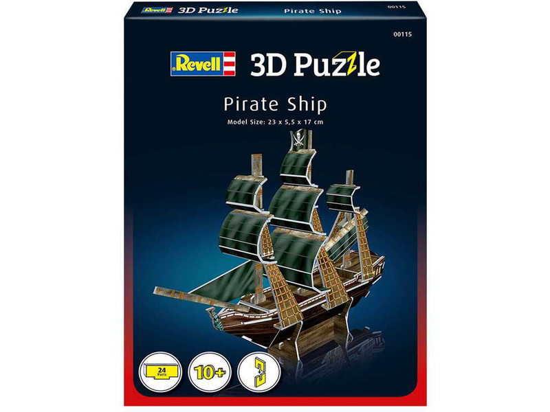 Revell 3D Puzzle - Pirate Ship (RVL00115) | Astra
