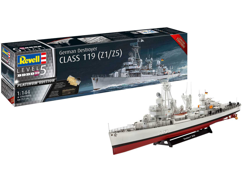 Revell German Destroyer Class 119 (Z1/Z5) (1:144) (RVL05179) | Astra