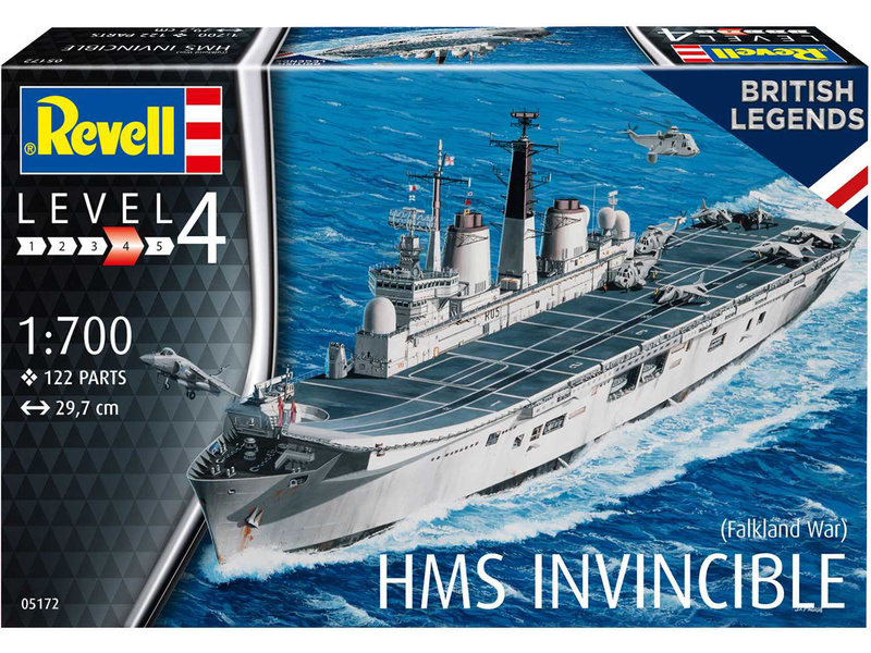 Revell HMS Invincible (Falkland War) (1:700) (set) (RVL65172) | Astra