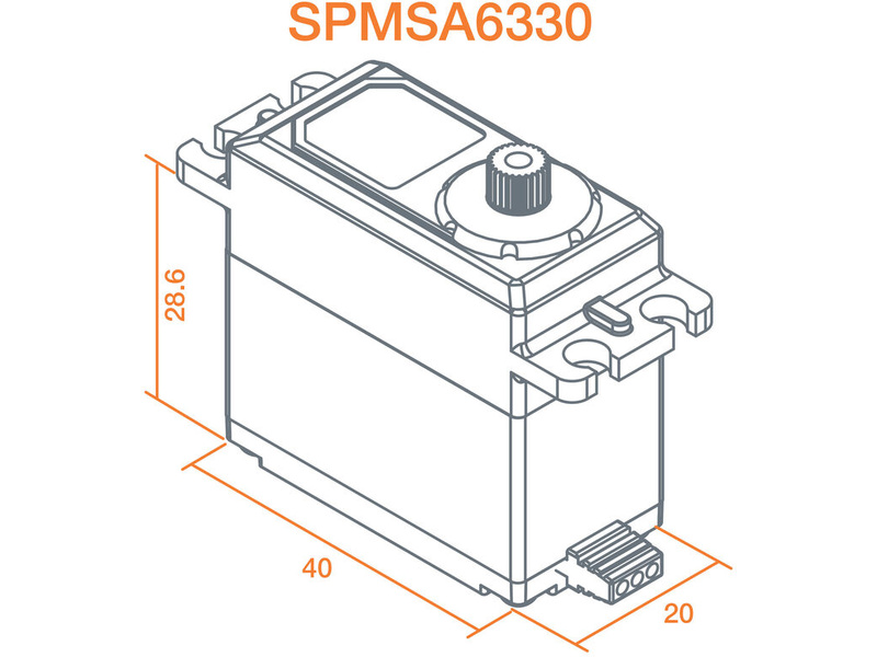 Spektrum servo A6330 BL HV MG 17kg.cm 0.1s/60° 23T (SPMSA6330) | Astra