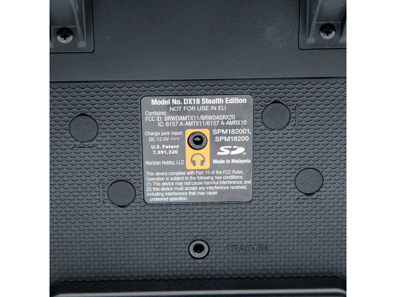 Spektrum DX18 Stealth Edition, AR9020 - RC vysílač (SPM18200EU) | Astra