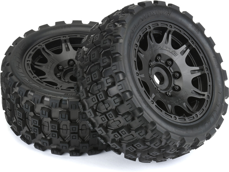 PRO LINE Pro-Line kolo 5.7″, pneu Badlands MX57, disk Raid H24 černý (2 ...
