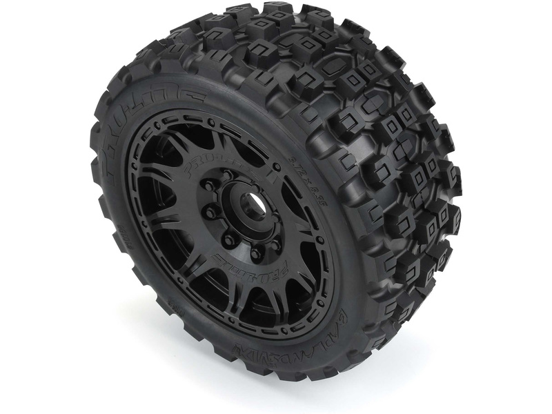 PRO LINE Pro-Line kolo 5.7″, pneu Badlands MX57, disk Raid H24 černý (2 ...