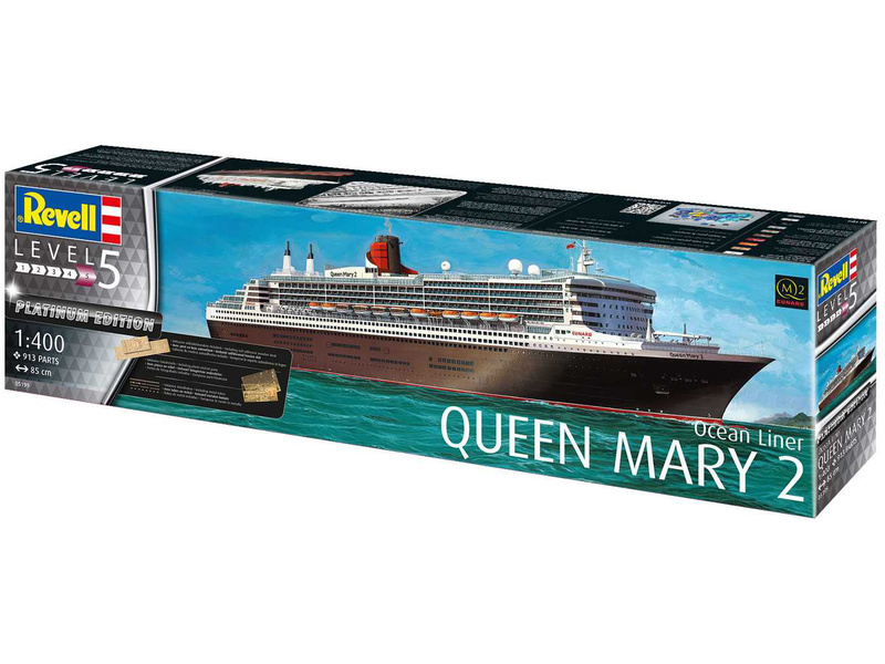 Revell Queen Mary 2 (Platinum Edition) (1:400) (RVL05199) | Astra