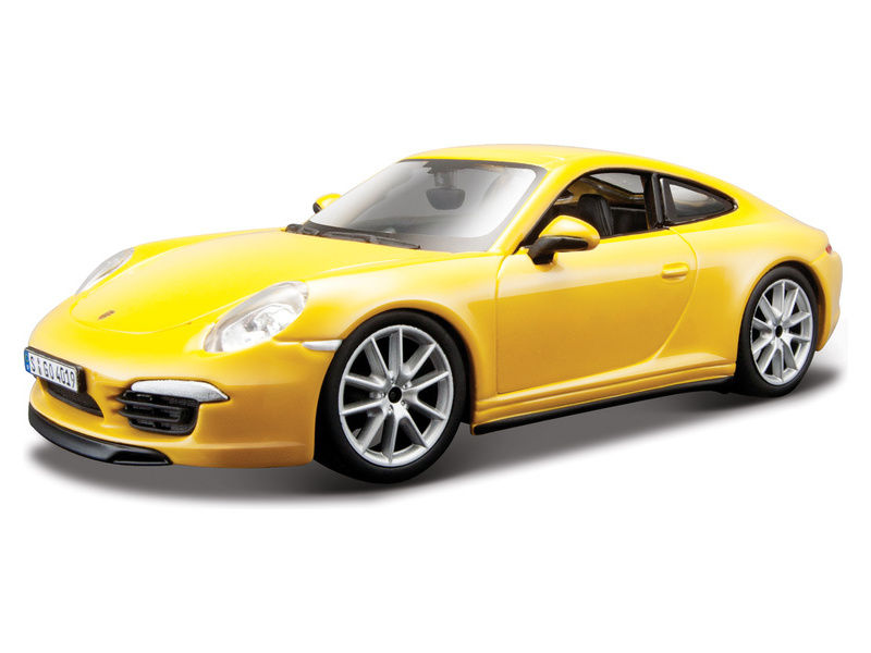 Bburago Plus Porsche 911 Carrera S 1:24 žlutá - sběratelský model auta ...