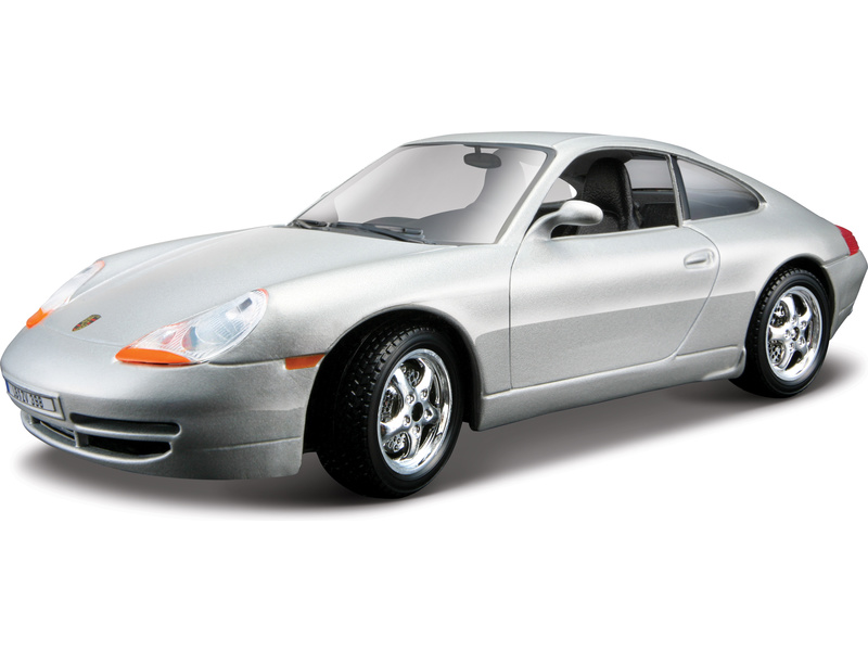 Bburago Porsche 911 Carrera 1:24 stříbrná - sběratelský model auta ...