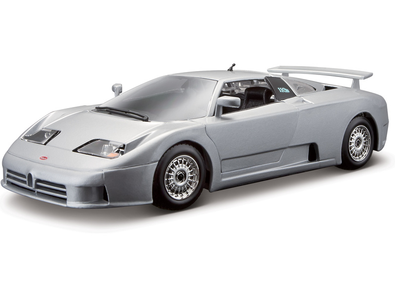 Bburago Kit Bugatti Type 55 1:24 stříbrná - sběratelský model auta ...