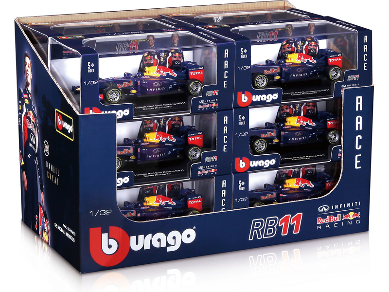 Bburago sběratelské modely formulí Red Bull RB11 1:32 (sada 12ks) (BB18 ...
