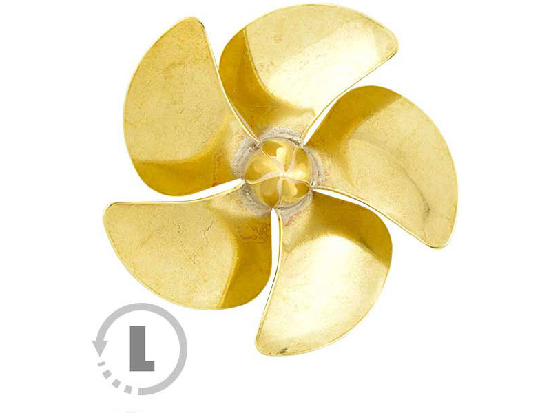 Raboesch boat propeller class 168 20mm M2 5-blade left (KR-rb168-02 ...