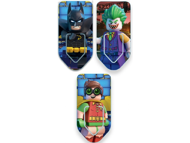 LEGO Bookmarks 3pcs - Batman Movie (Batman/Robin/Joker) (LEGO51762) | Astra