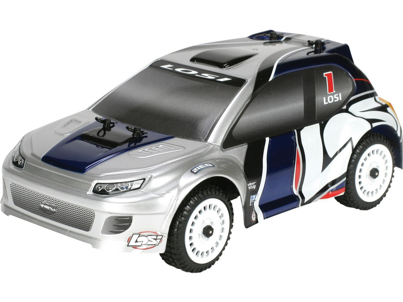 Losi Micro-Rally Car BL 1:24 4WD RTR Silver (LOSB0243IT2) | Astra