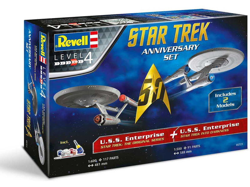 Revell STAR TREK Anniversary Set (1:500 a 1:600) giftset (RVL05721) | Astra