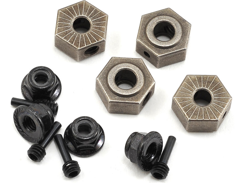 Vaterra Wheel Hex Pins and Serrated Lock Nut ASN (4) (VTR232077) | Astra