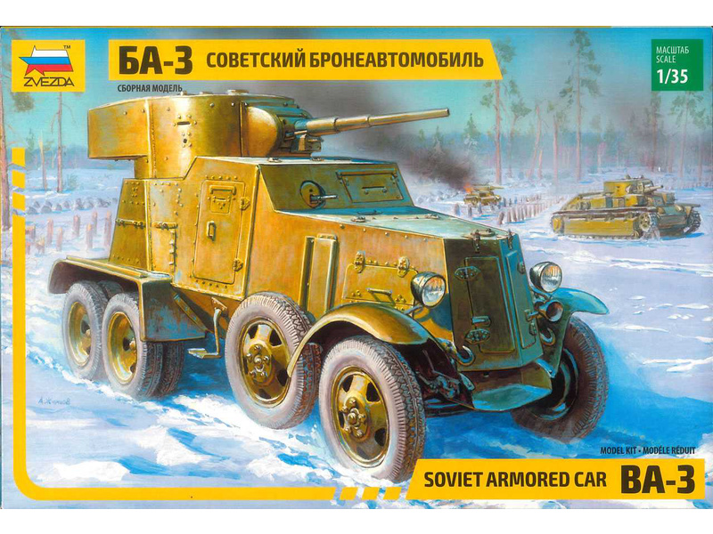 Zvezda BA-3 Armored Car (1:35) (ZV-3546) | Astra